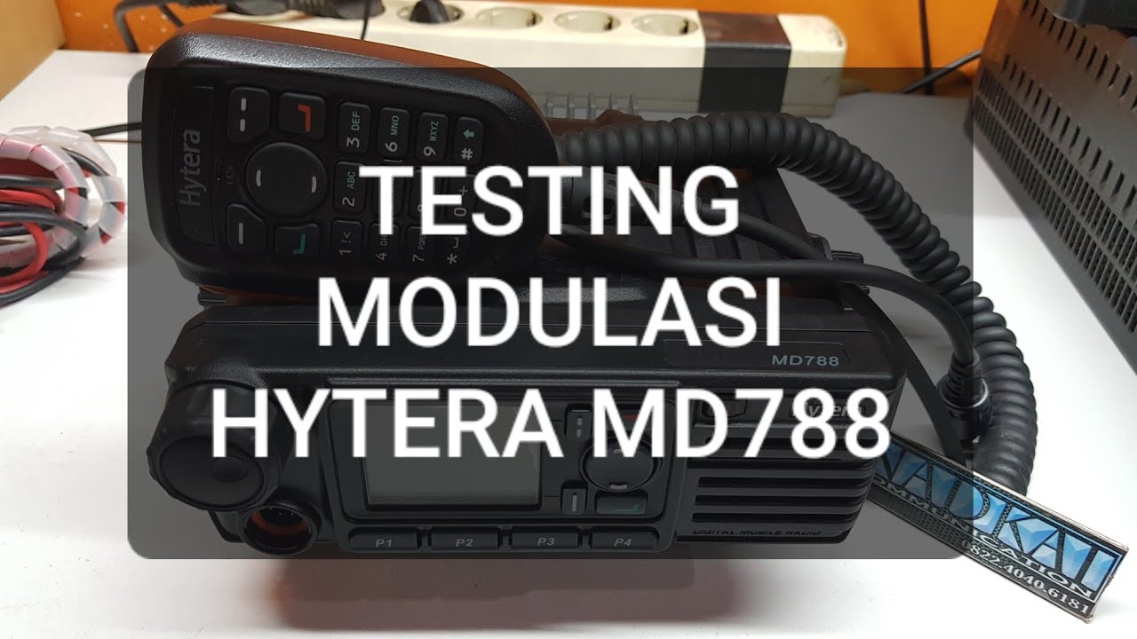 57. TES MODULASI RIG HYTERA MD788 UHF( the hytera MD788 rig modulation ...