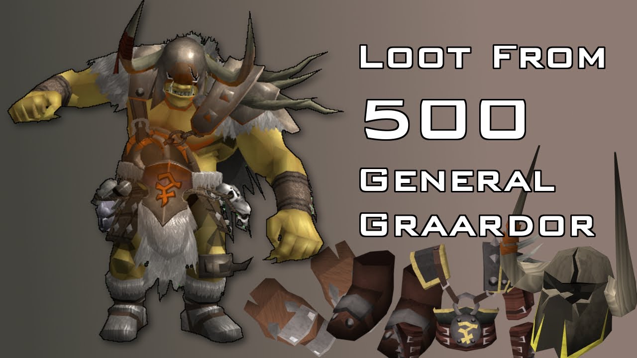ActiqueRS | Loot from 500 General Graardor - YouTube