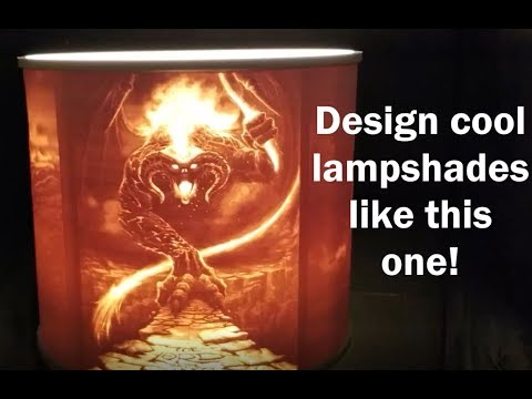 3D Printed Lithophane Lamp Shade