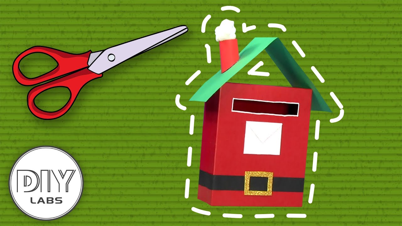 CHRISTMAS MAILBOX | Christmas Paper Box Craft Decoration | Fast-n-Easy ...
