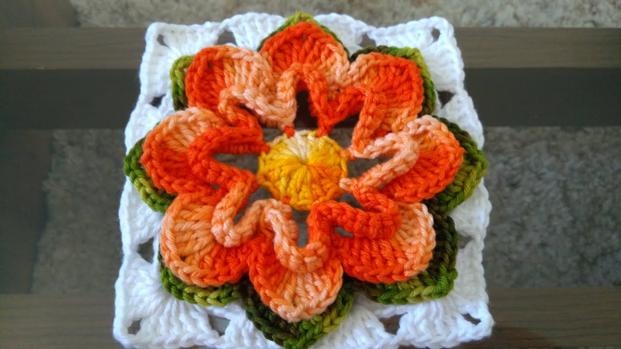 Aprenda a confeccionar Flor crisântemo em crochê com Maria José. - YouTube