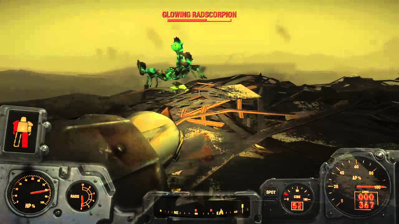 Fallout 4 Glowing Radscorpion - YouTube
