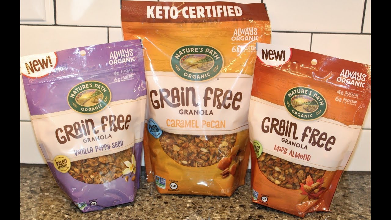 Nature’s Path Organic Grain Free Granola: Vanilla Poppy Seed, Caramel ...