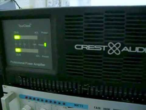 偷拿爸爸的後級擴大機來玩. CREST AUDIO .V1500 .JBL 15" .EMINENCE 12" . - YouTube