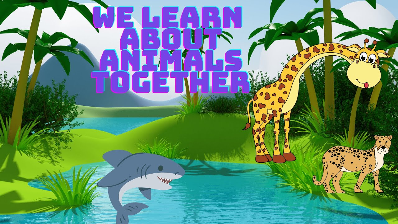 LET'S LEARN ABOUT ANIMALS TOGETHER! (Shark, Giraffe and Cheetah) 🦈🦒🐅 ...