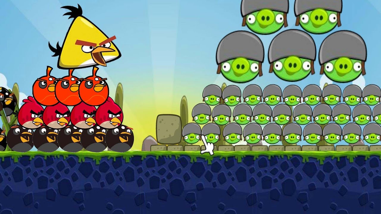Angry Birds Huge - WALKTHROUGH ANGRY BIRDS REMAKE GAME EXPLODE 100 ...