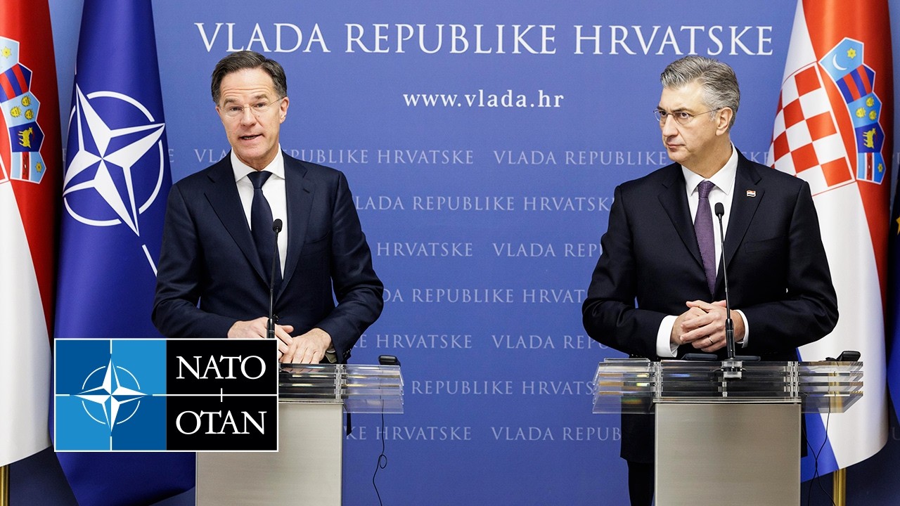 NATO Secretary General with the Prime Minister of Croatia 🇭🇷 Andrej ...