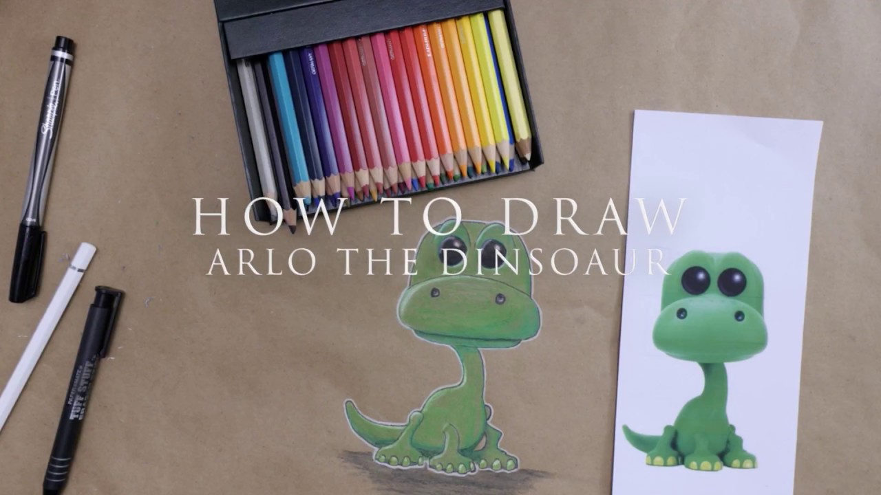 How to Draw Arlo from The Good Dinosaur - YouTube
