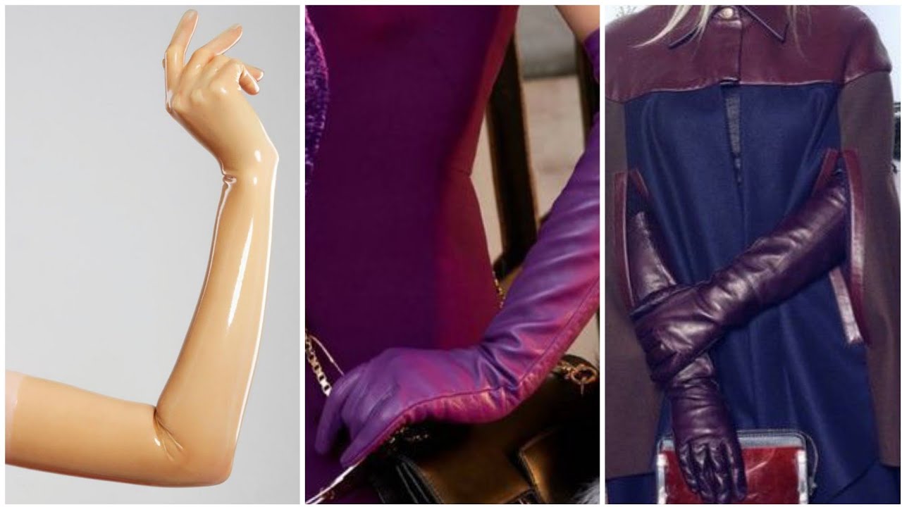 new and trendy ideas for ladies of latex long gloves design - YouTube