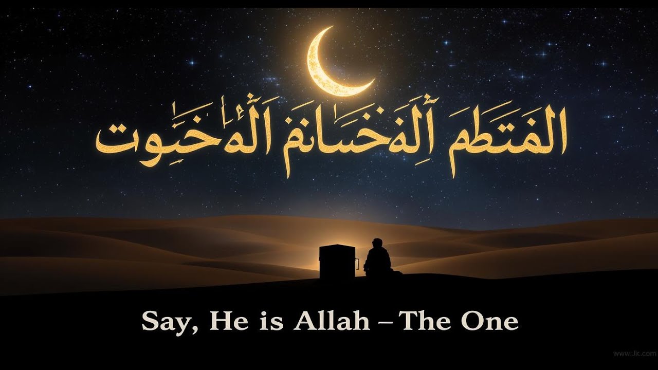 Qul Huwallahu Aḥad 💫 | Surah Al-Ikhlas Nasheed | Arabic-English | Halal ...