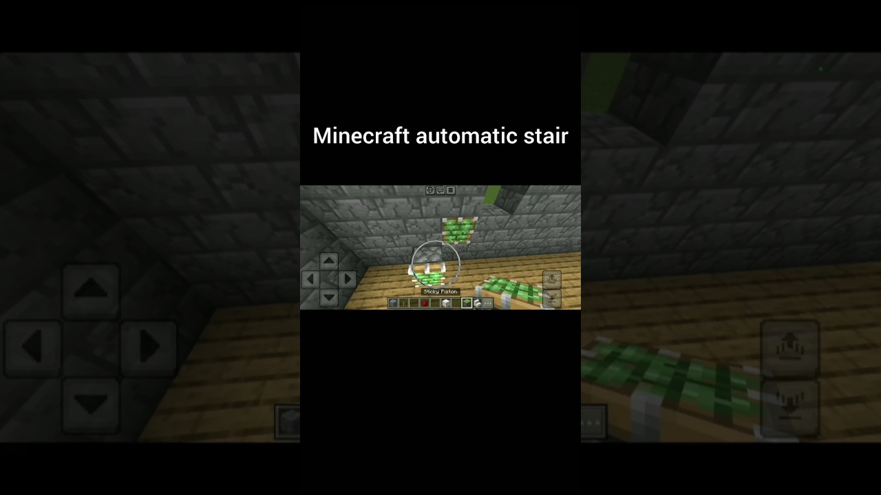 minecraft automatic stairs - YouTube