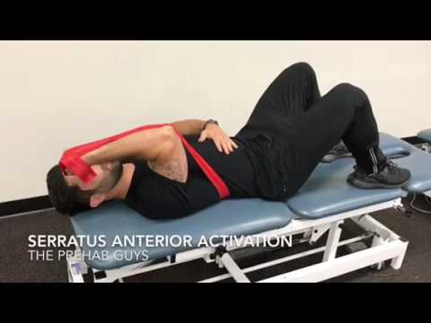 Serratus Anterior Activation [Improve your scapular stability] - YouTube