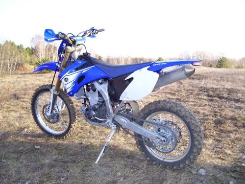 2007 Yamaha WR450F Radek Holčák first ride - YouTube