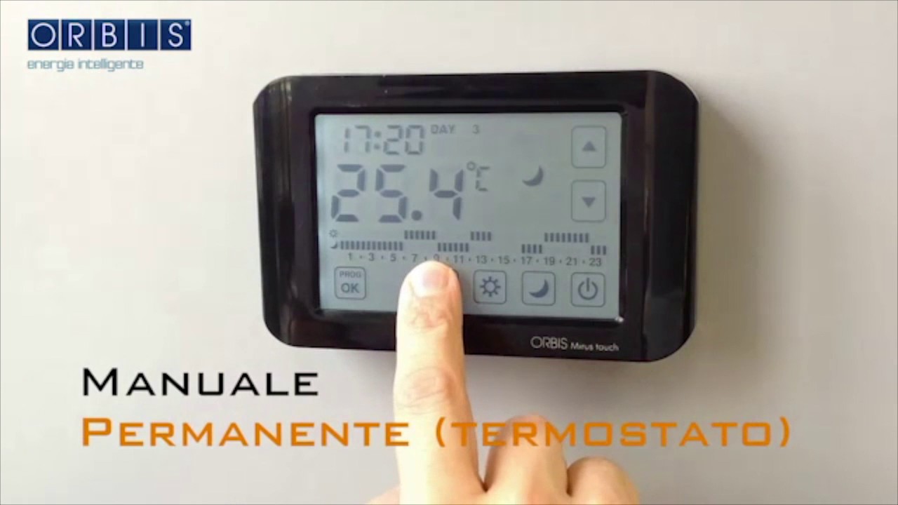 CRONOTERMOSTATO MIRUS TOUCH ORBIS - YouTube