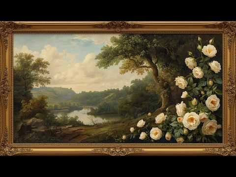 Romantic Vintage Rose Garden 🌹 | Elegant Green Landscape & Luxury Floral Art (4K Ambience)
