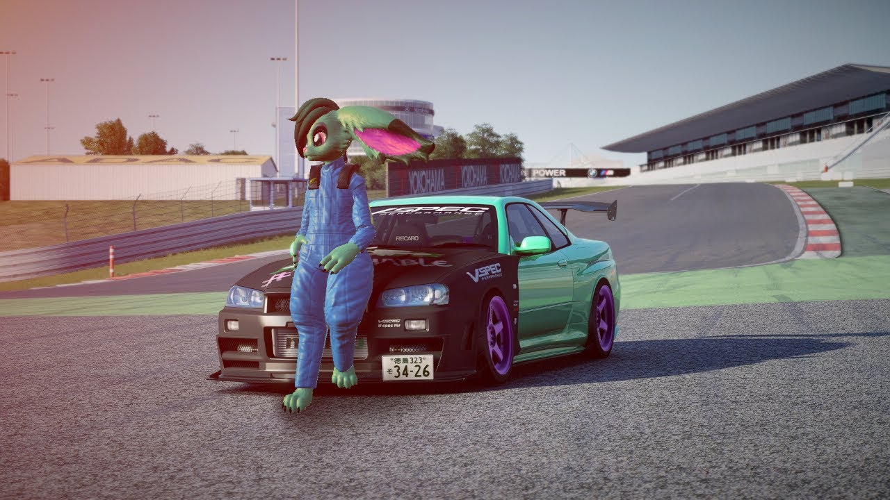Cute Hobkin drifts FD-Spec R34 GTR - YouTube