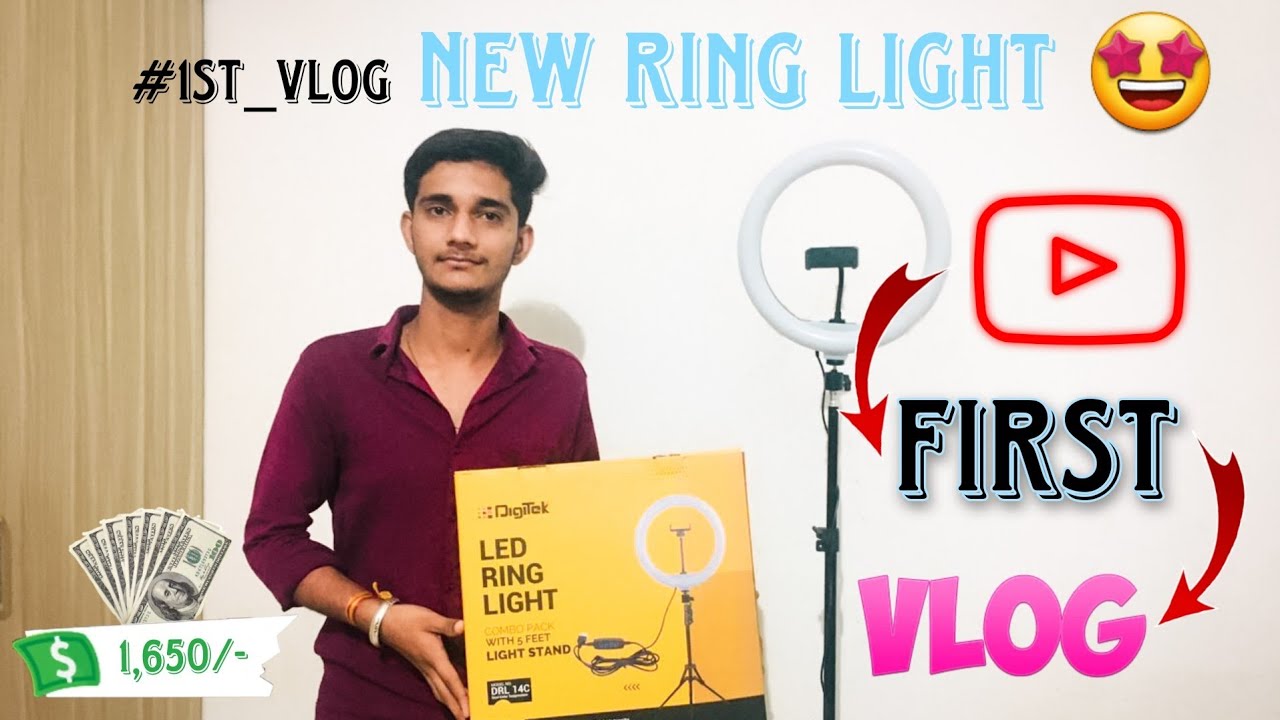 New Ring Light Vlog 🤩 || 1st Vlog || || #Daily_vlog || - YouTube