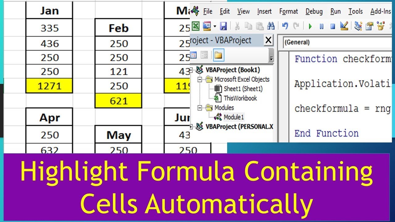 Highlight Formula Containing Cells Excel VBA Tutorial By highlight-formula-containing-cells-excel-vba-tutorial-by