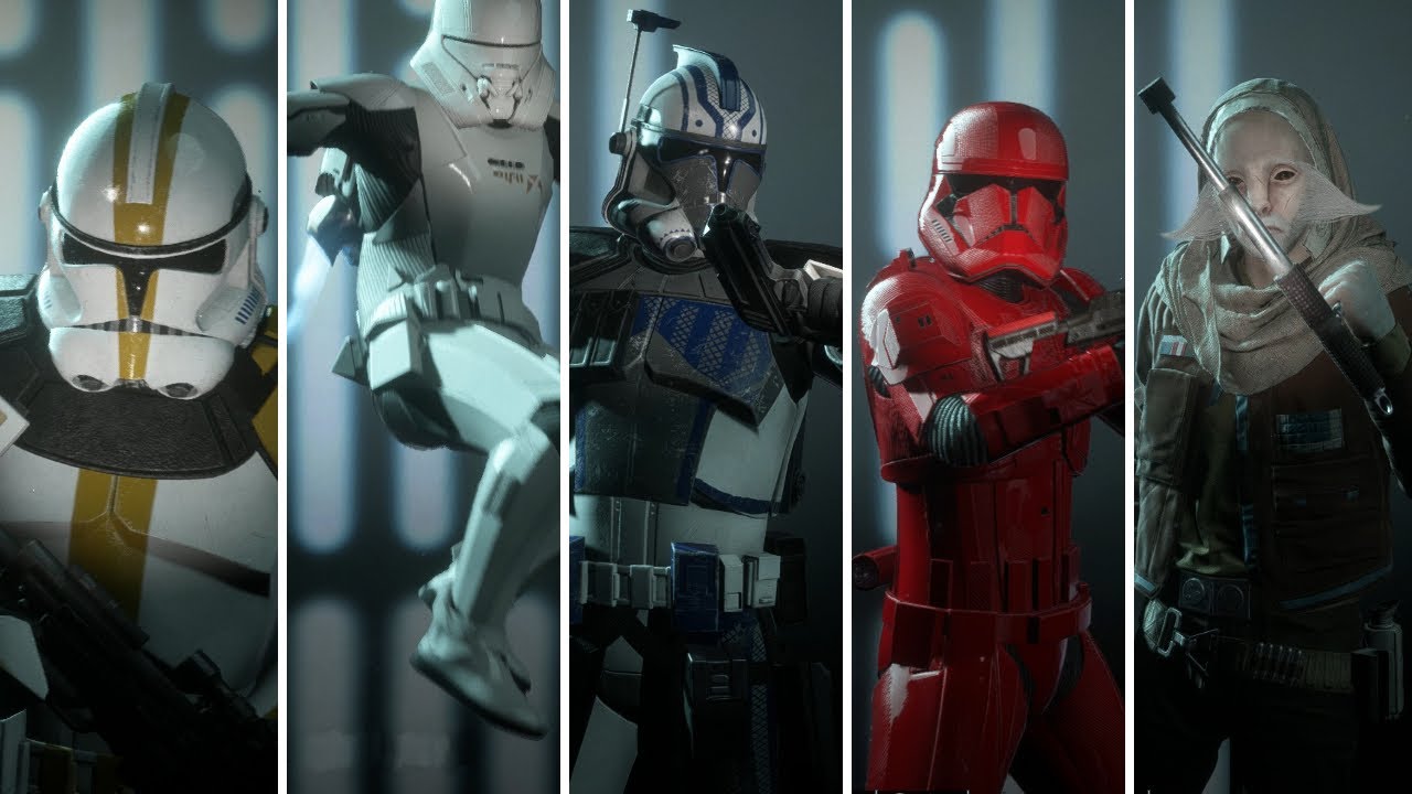 All Infantry Menu Animations - Star Wars Battlefront 2 - YouTube