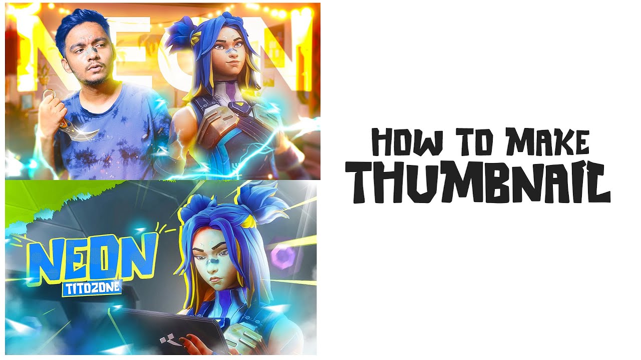 Neon Thumbnails ! | Photoshop Livestream - YouTube