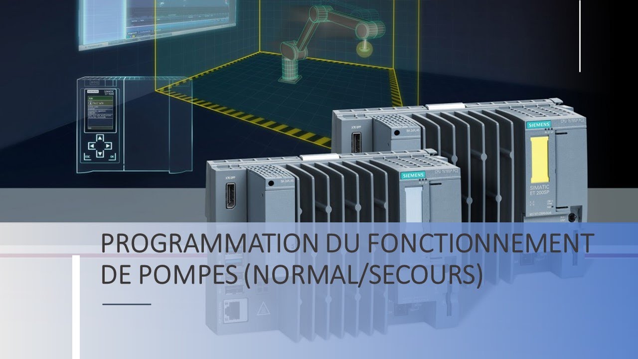 PROGRAMMATION POMPES EN FONCTION NORMAL SECOURS - YouTube