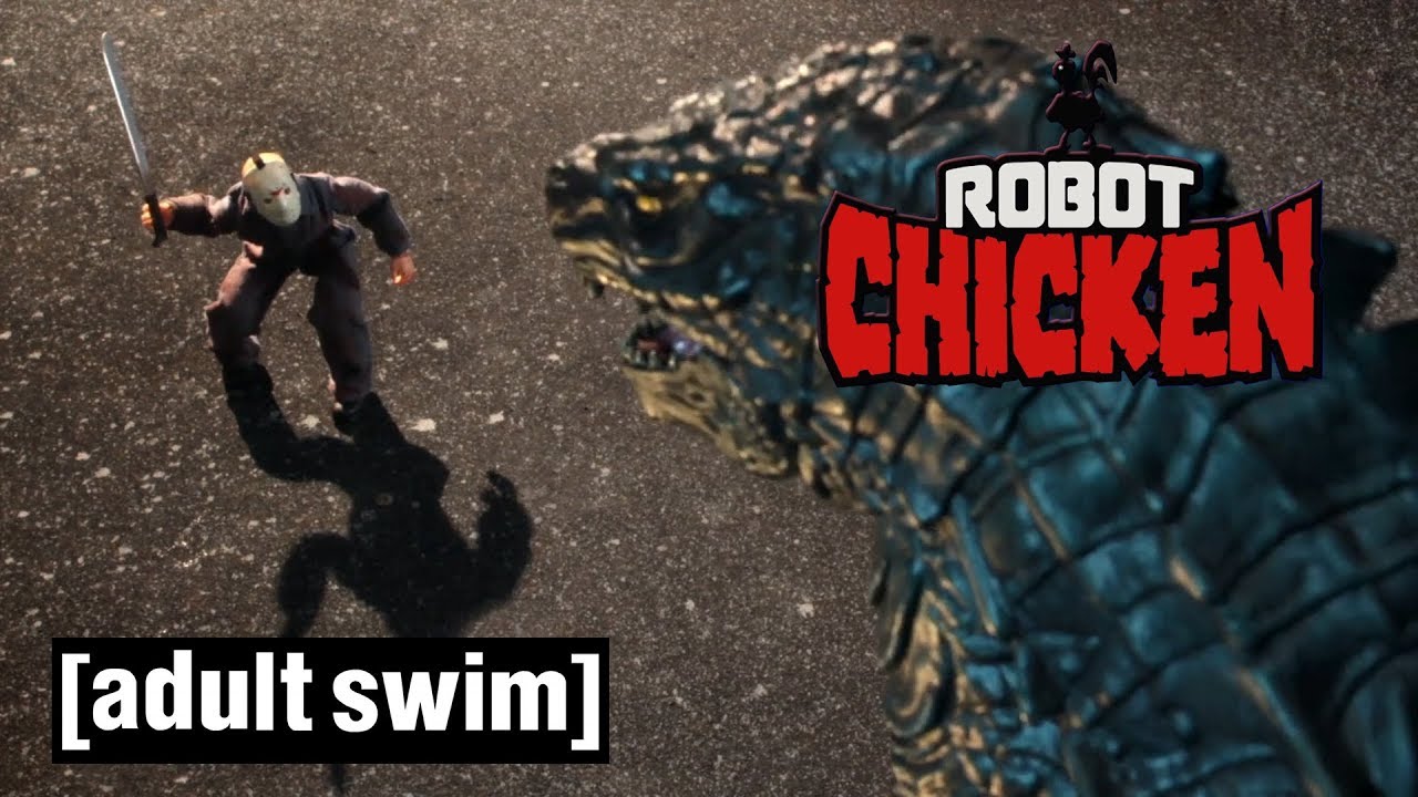 Robot Chicken | Godzilla Vs. Jason | Adult Swim UK 🇬🇧 - YouTube