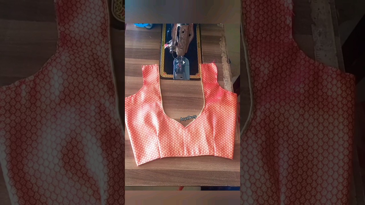Leaf shape blouse back neck #blouse #fashiondesigner #stiching # ...