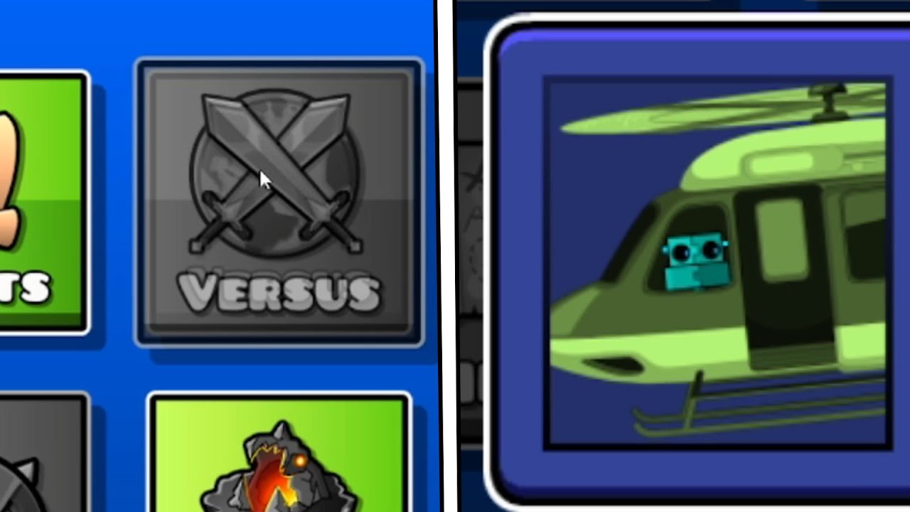 SCRATCH TIENE UN HELICOPTERO!-Secreto en el modo 1vs1-Geometry Dash 2.2 ...