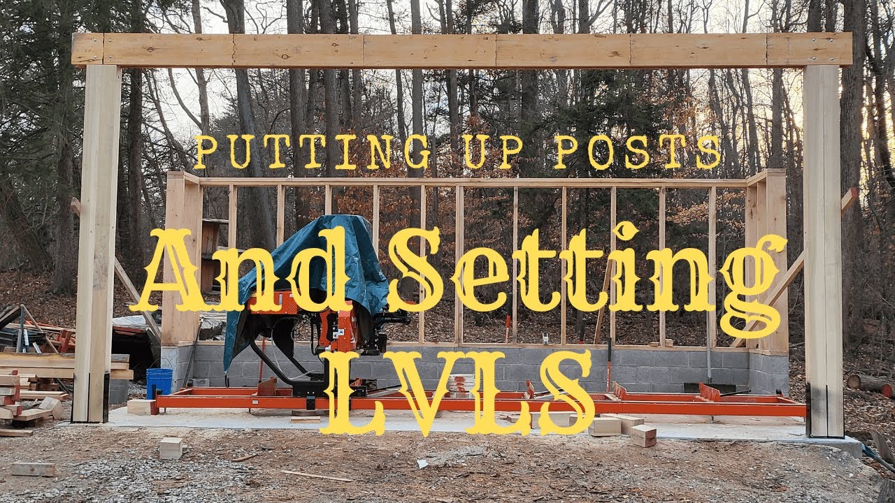 Putting up Posts and Settings LVL's - YouTube