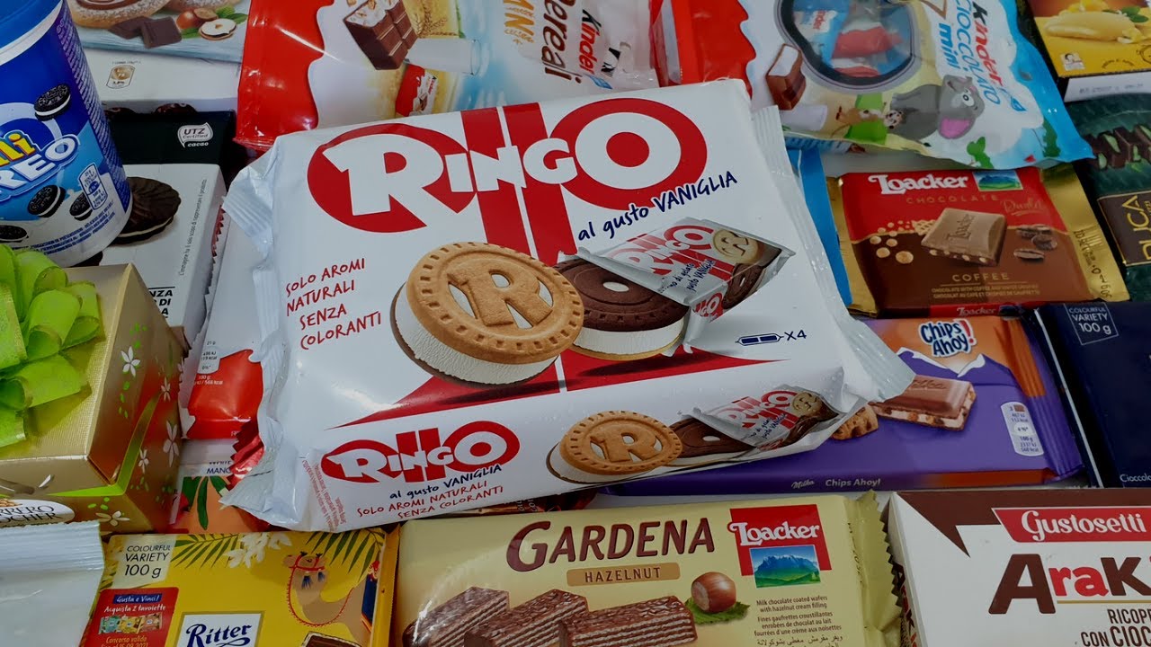 Unwrapping Biscuits Vanilla Ice Cream Ringo - YouTube