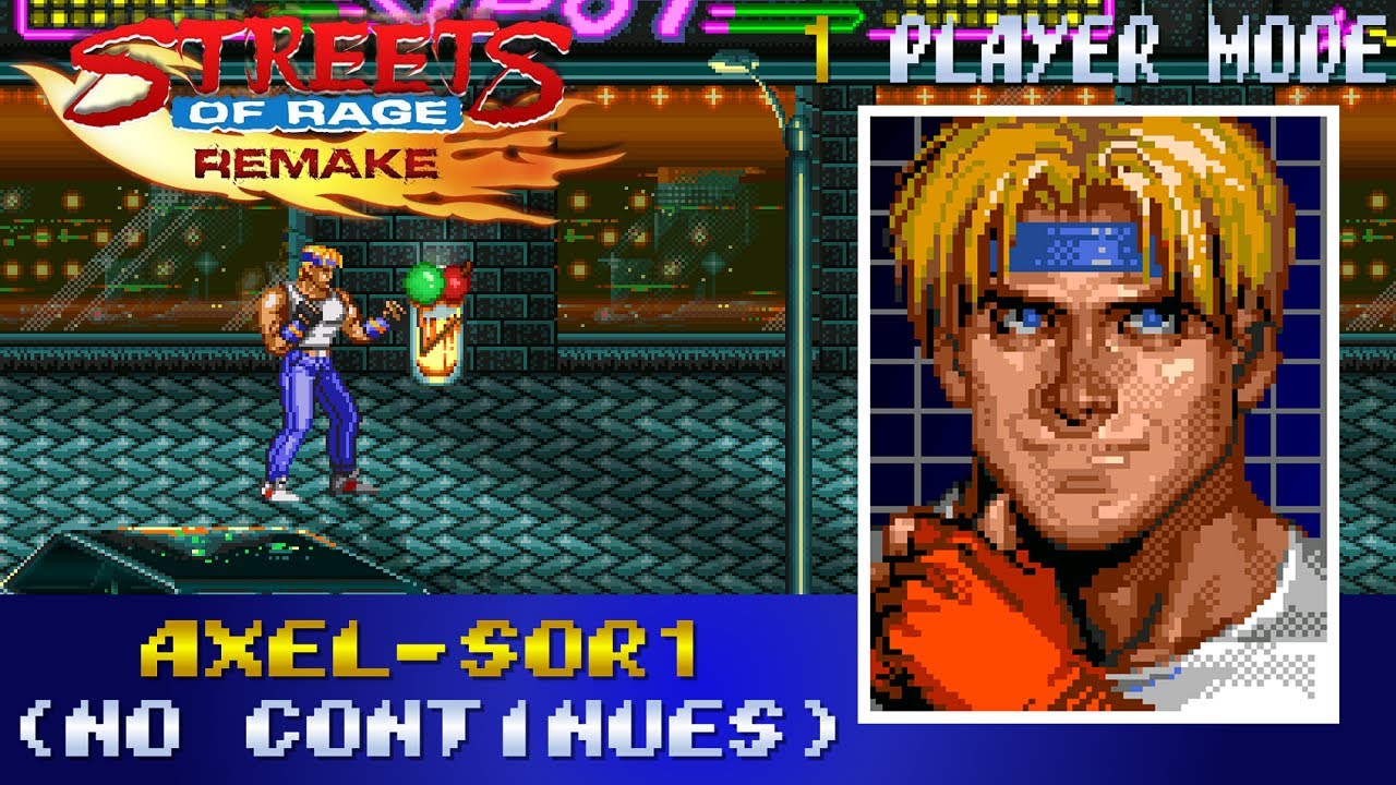 Streets of Rage Remake | 1 Player Mode - Axel-SOR1 (No Continues) - YouTube