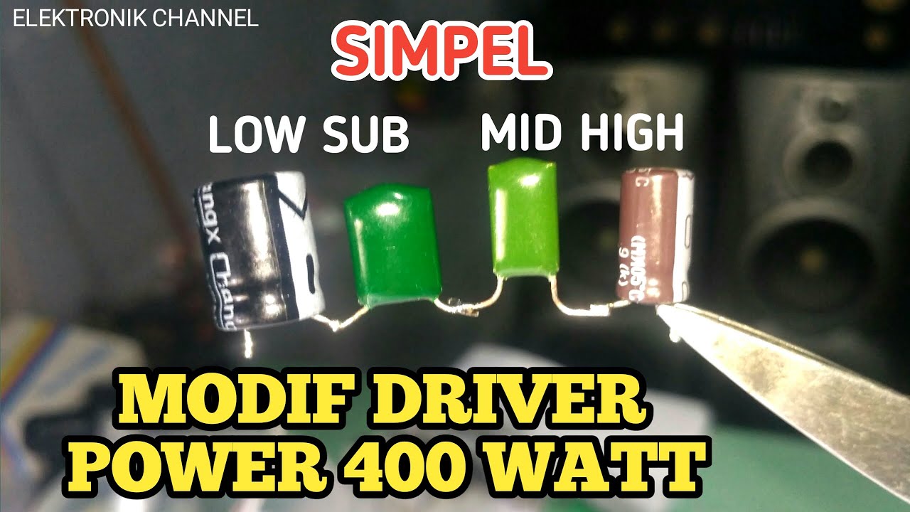 Modif power 400 watt mid high dan low sub - YouTube