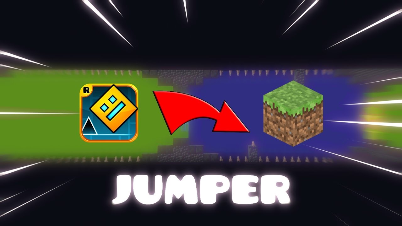 JUMPER in MINECRAFT | Geometry Dash in Minecraft - YouTube