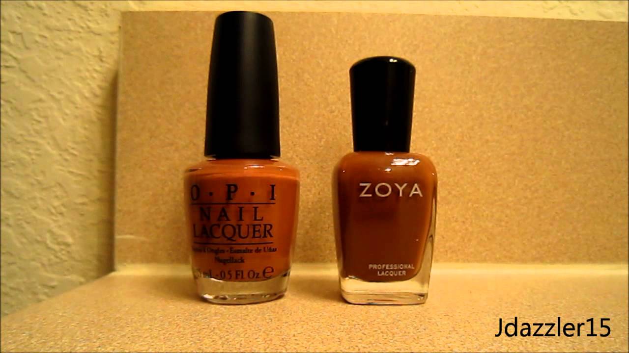 DUPE! OPI Chocolate Moose Vs. Zoya Dea - YouTube