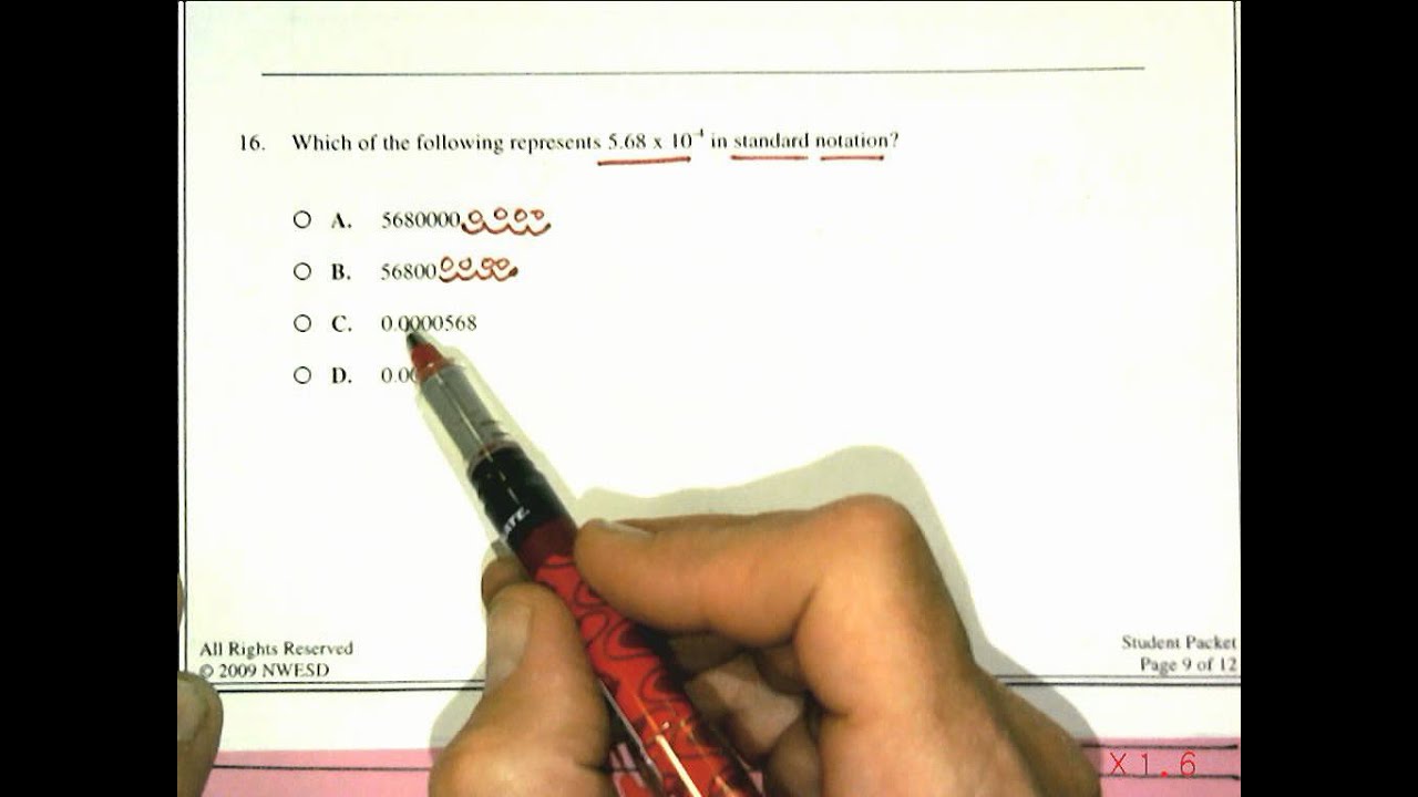 MSP Math 8 Practice Test 2.16.mov - YouTube