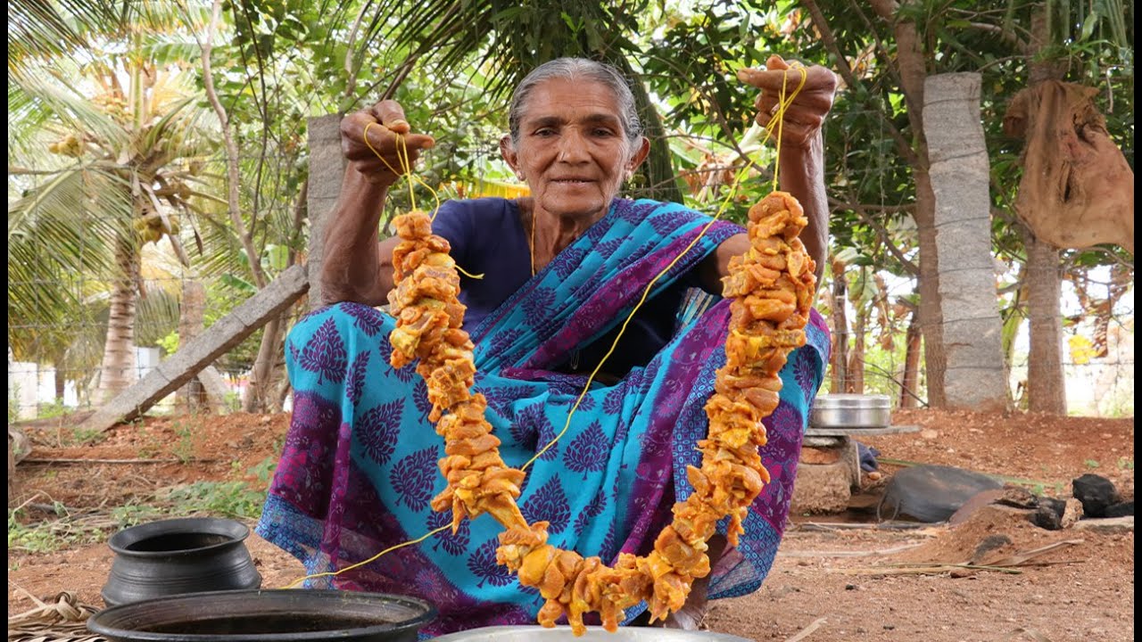 DRIED MUTTON |UPPU KARI |Traditional Upukandam making ...