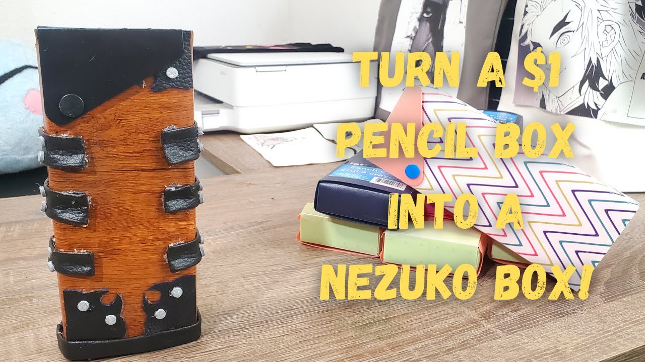 NEZUKO PENCIL BOX! *Easy* | Anime DIY, Art & Crafts | Gift Idea for ...