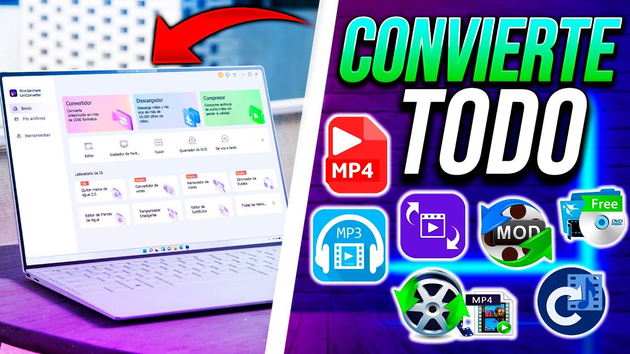 El MEJOR CONVERTIDOR DE VIDEOS COMPLETO Facil De Utilizar 🚀 - YouTube