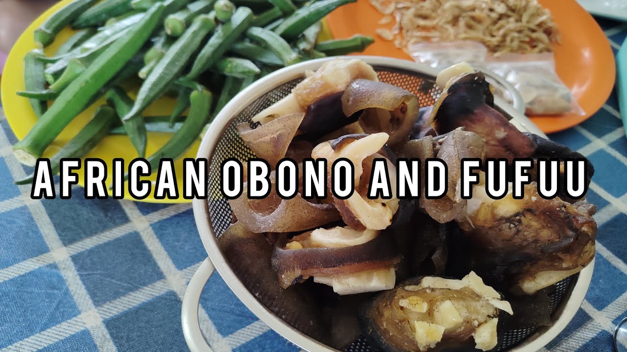 Obono soup and fufu.#food #delicous #eating - YouTube