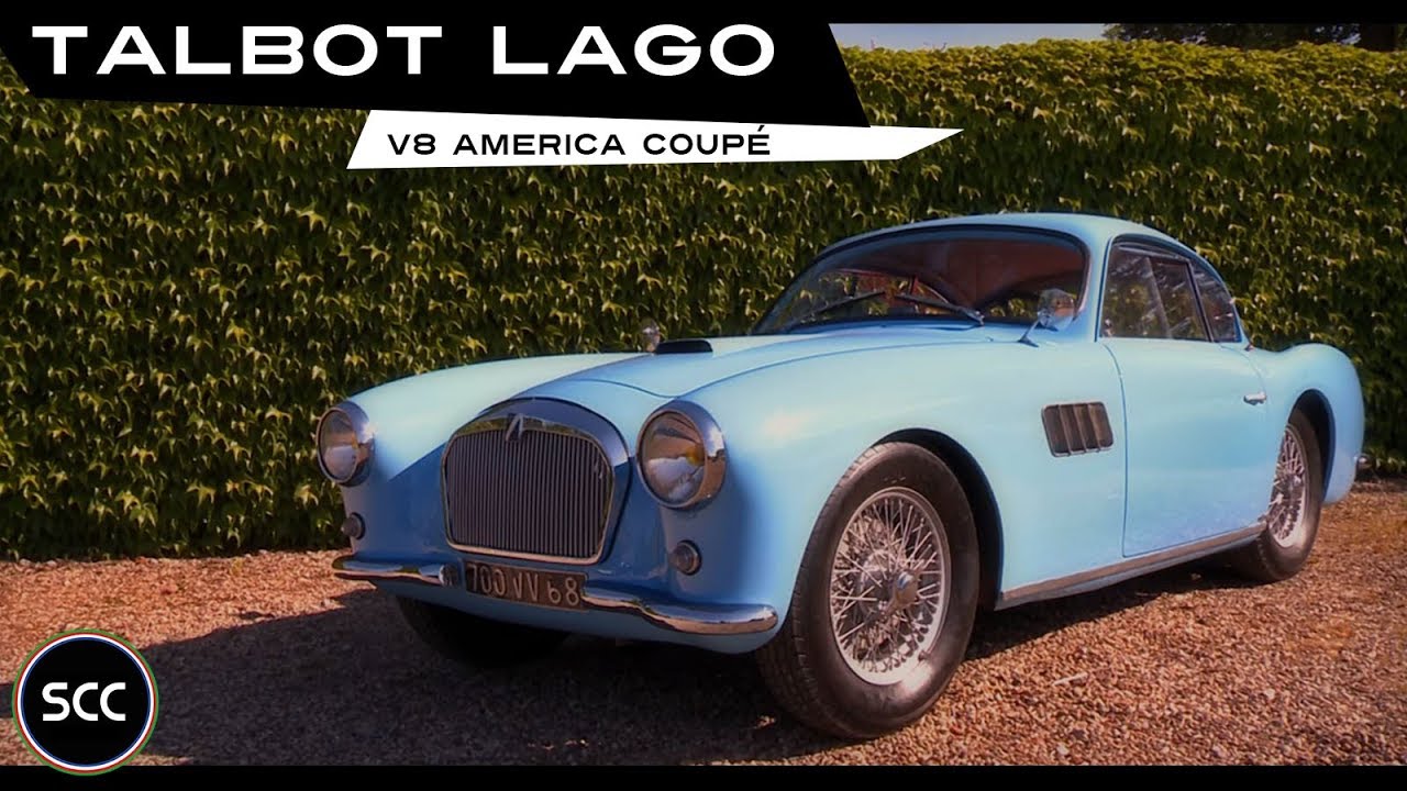 TALBOT LAGO T14 V8 America Coupé 2500 SPORT 1958 - Modest test drive ...