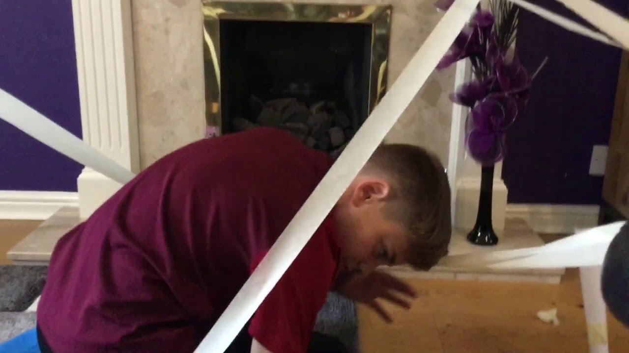 Amazing tape obstacle course - YouTube