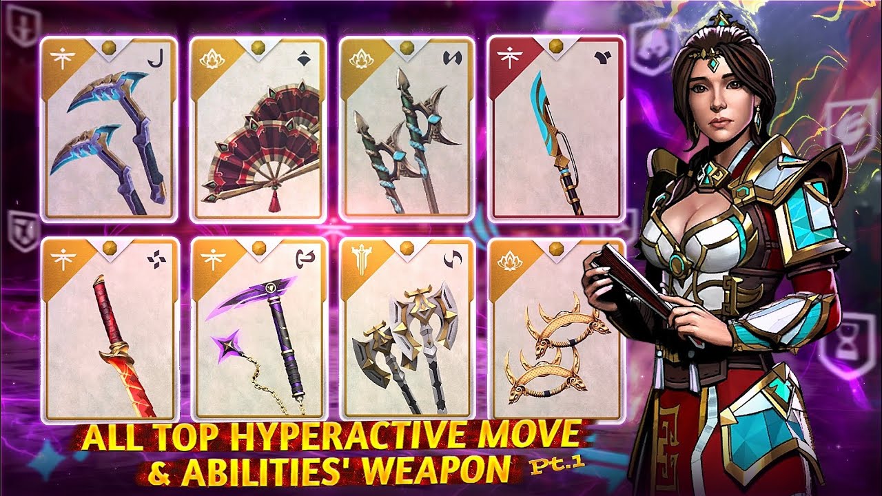 All Top Hyperactive Move & Abilities' Weapon in Shadow Fight 3 || best ...