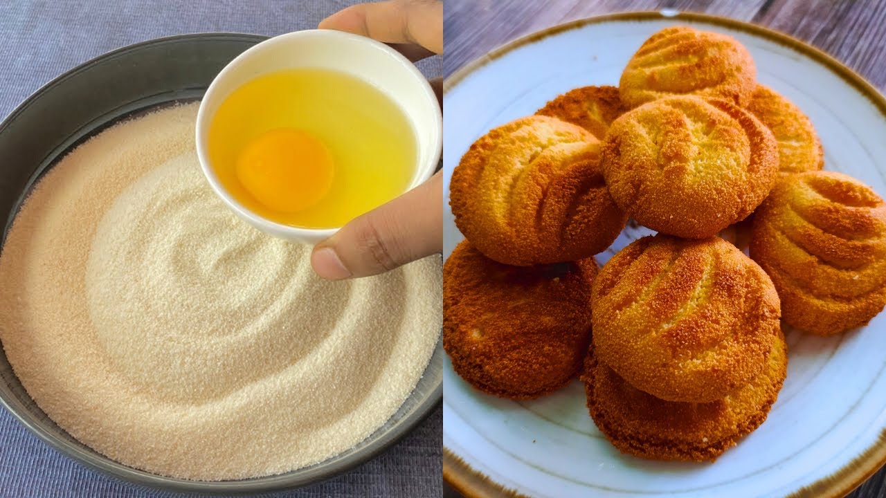 Semolina Biscuit Recipe | Easy Egg Suji Biscuits Recipe | Home Made ...