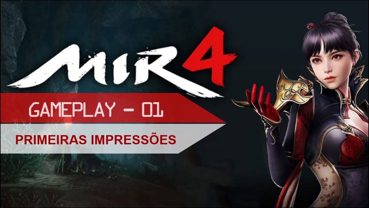 MIR4 🎮 Gameplay criando o personagem e fazendo as primeiras quests ...