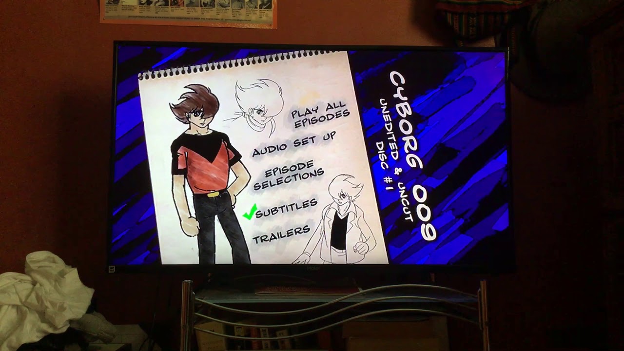 Cyborg 009: Unedited and Uncut 2004 DVD Menu Walkthrough (Version #1 ...