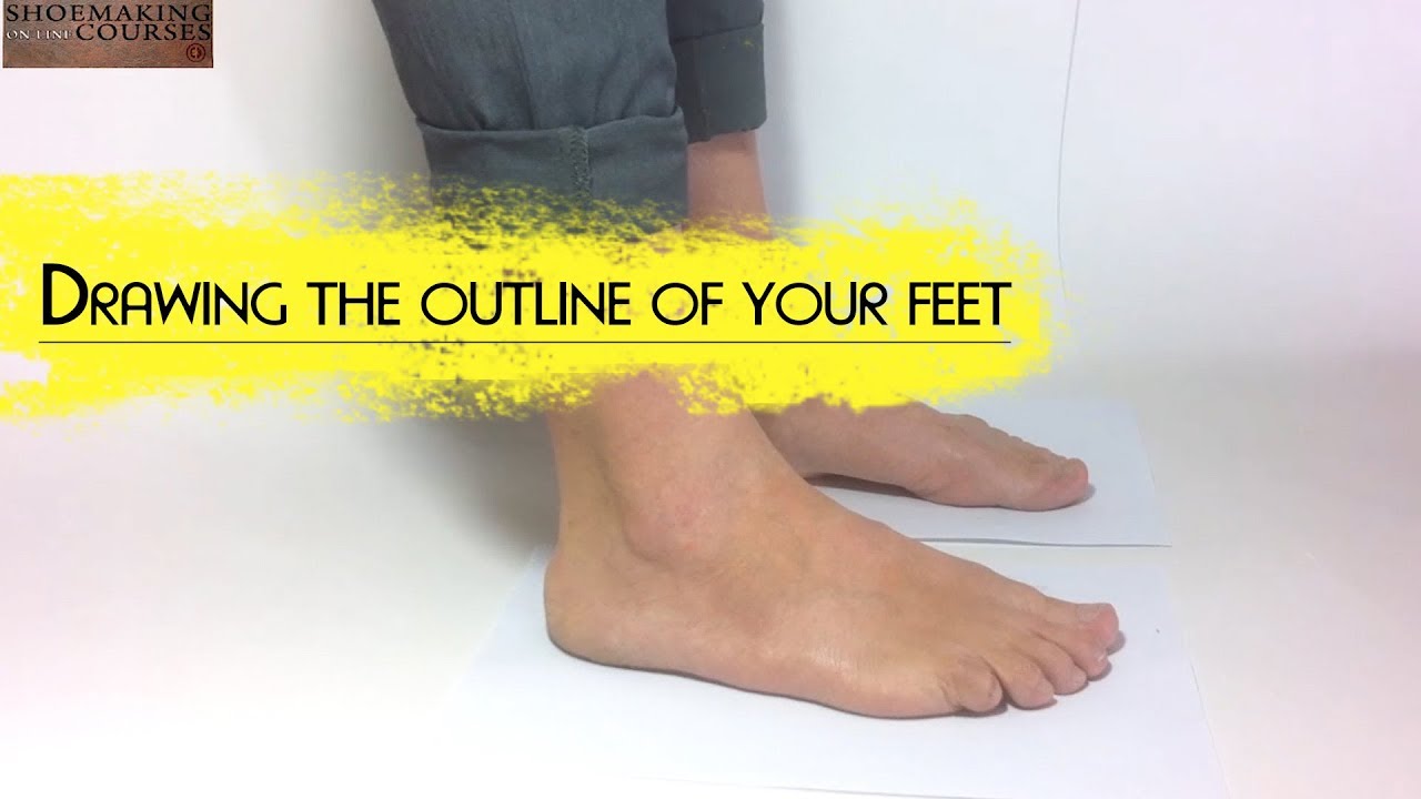 Shoemaking classes - Drawing The Outline Of Your Feet - YouTube