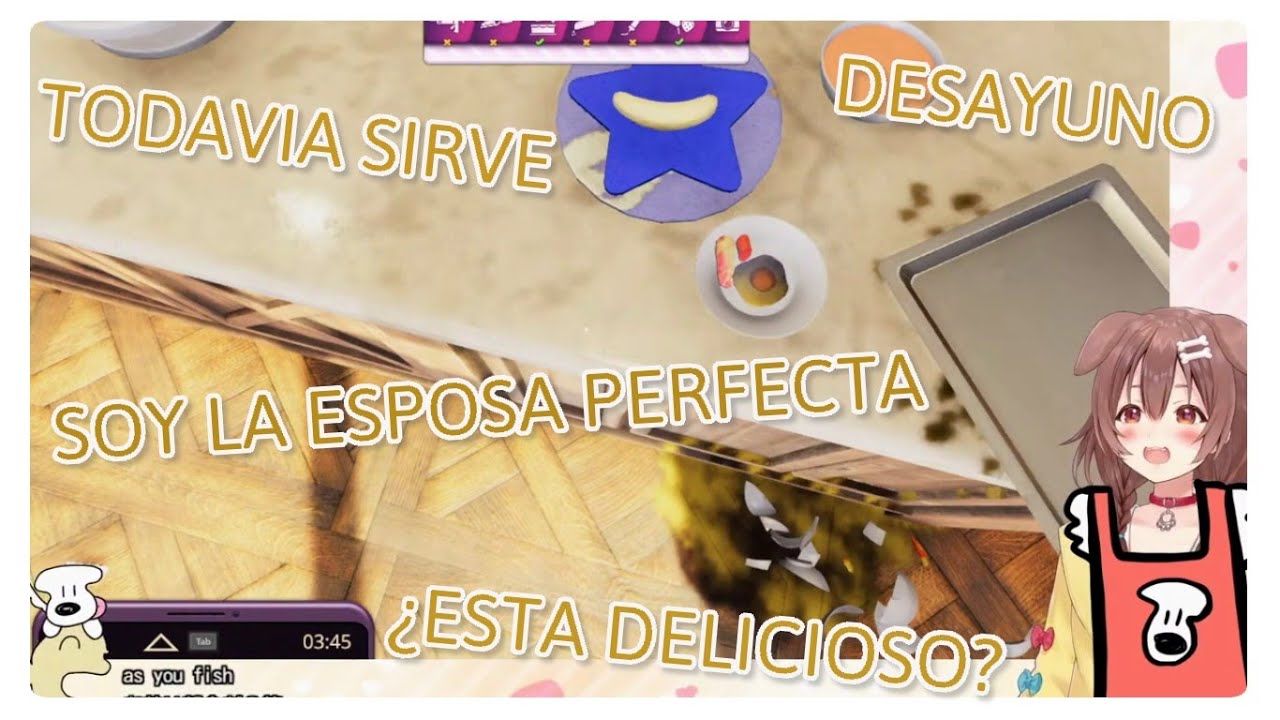Korone prepara el desayuno al estilo de Hachaama [Hololive] [Sub ...
