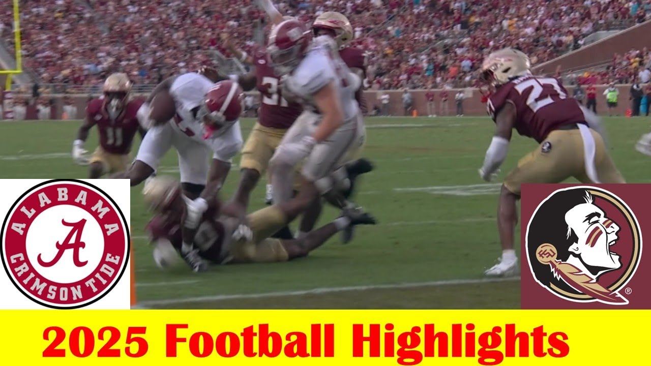 #8 Alabama vs Florida State Football Game Highlights 8 30 2025 - YouTube