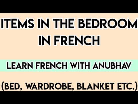 Items in the Bedroom in French | Les Articles dans la chambre | Learn ...