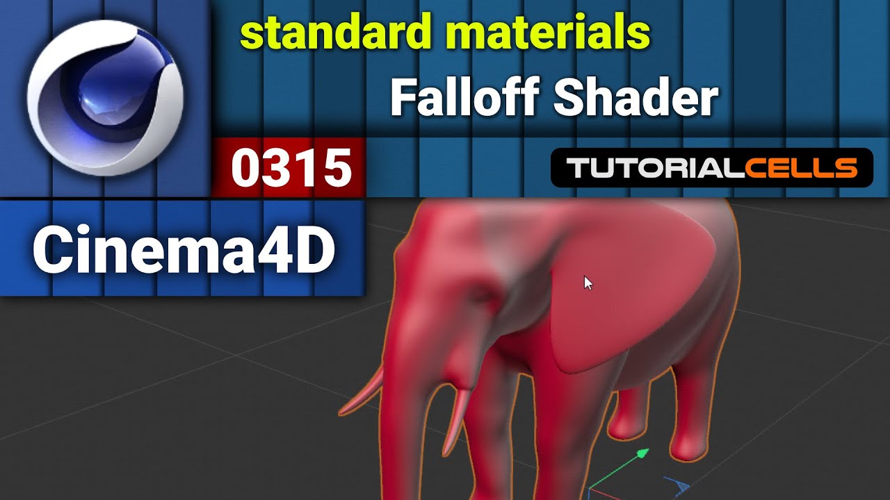 0315. Falloff Shader in cinema 4d - YouTube